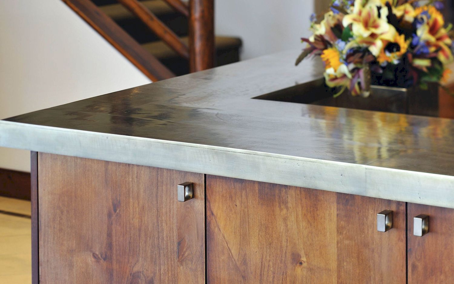 Organic Square Cabinet Pull - 1 1/4" | Rocky Mountain Hardware