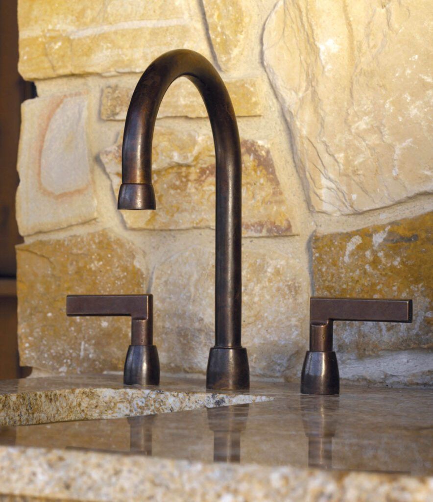 Lavatory Deck Mount Faucet - with 12 7/8" Gooseneck Spout | Rocky ...