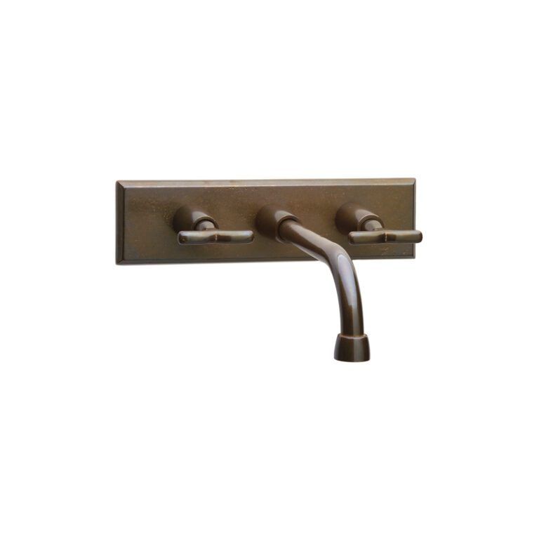 Wall Mount Faucet - with Rectangular Escutcheon | Rocky Mountain Hardware