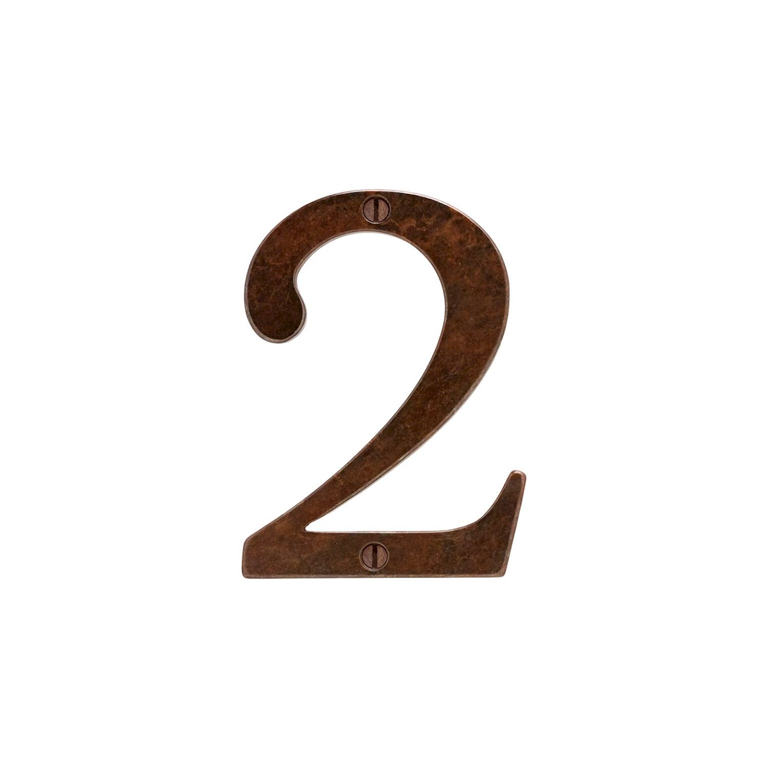 4" House Number - ITC Bookman - "2" | Rocky Mountain Hardware
